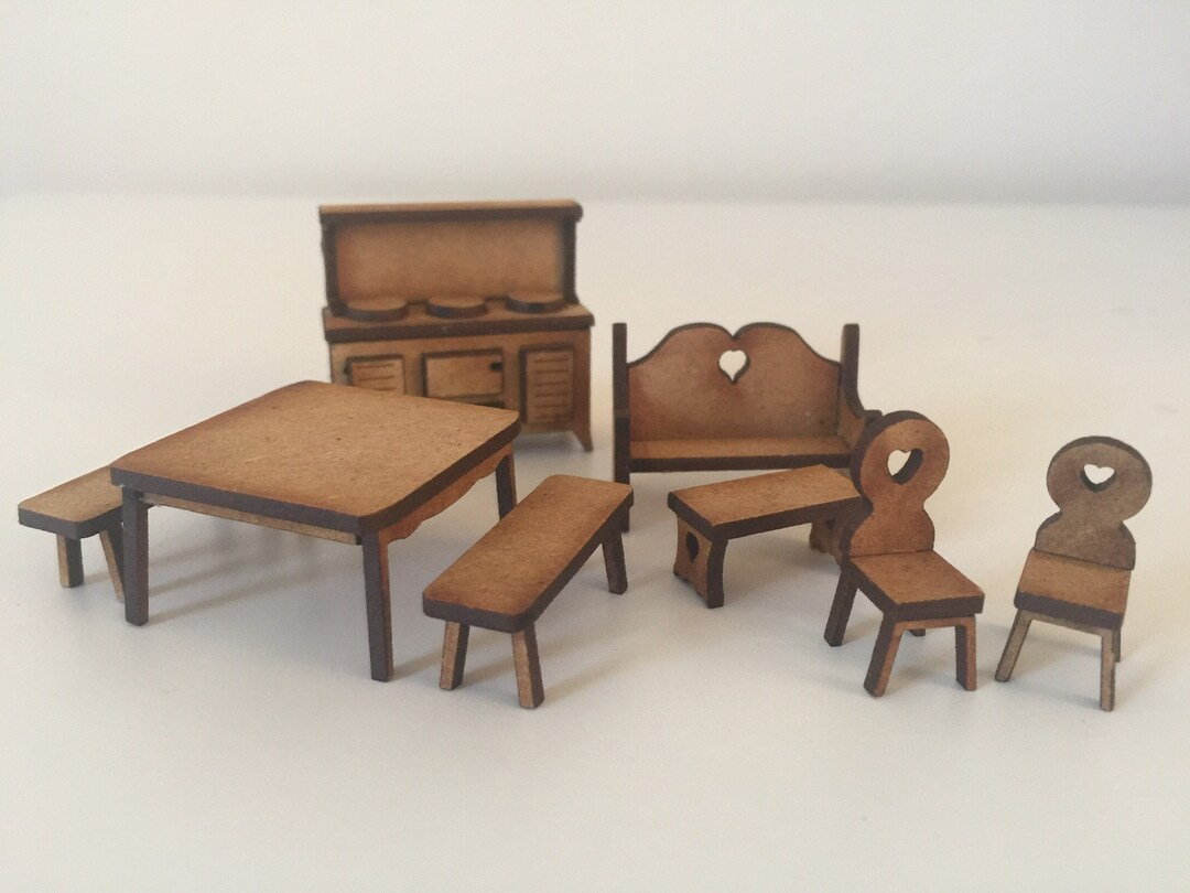 1:48 Alpine Furniture Set of Kits to Make Yourself. - Etsy