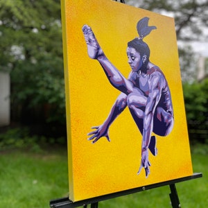 Original Painting of Simone Biles on Canvas 18x24x1.5 - Etsy