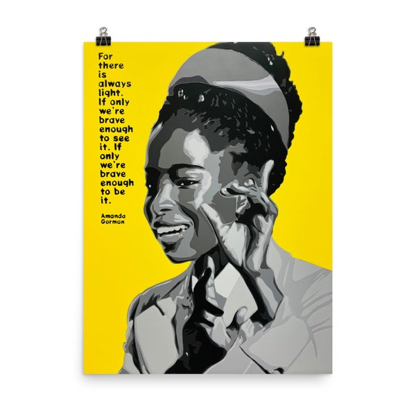Amanda Gorman Print - Etsy UK
