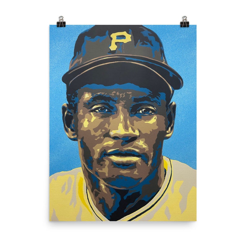 Roberto Clemente Poster Print - Etsy
