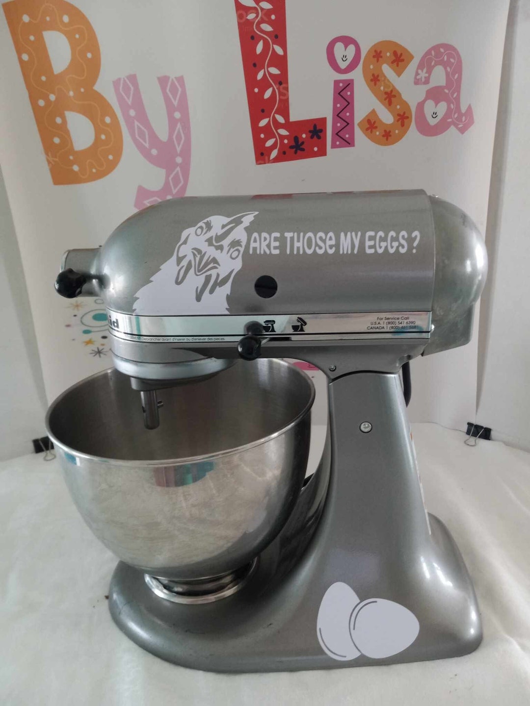 Are Those My Eggs? Chicken Decal With Lower Egg Set Mixer Kitchenaid ...