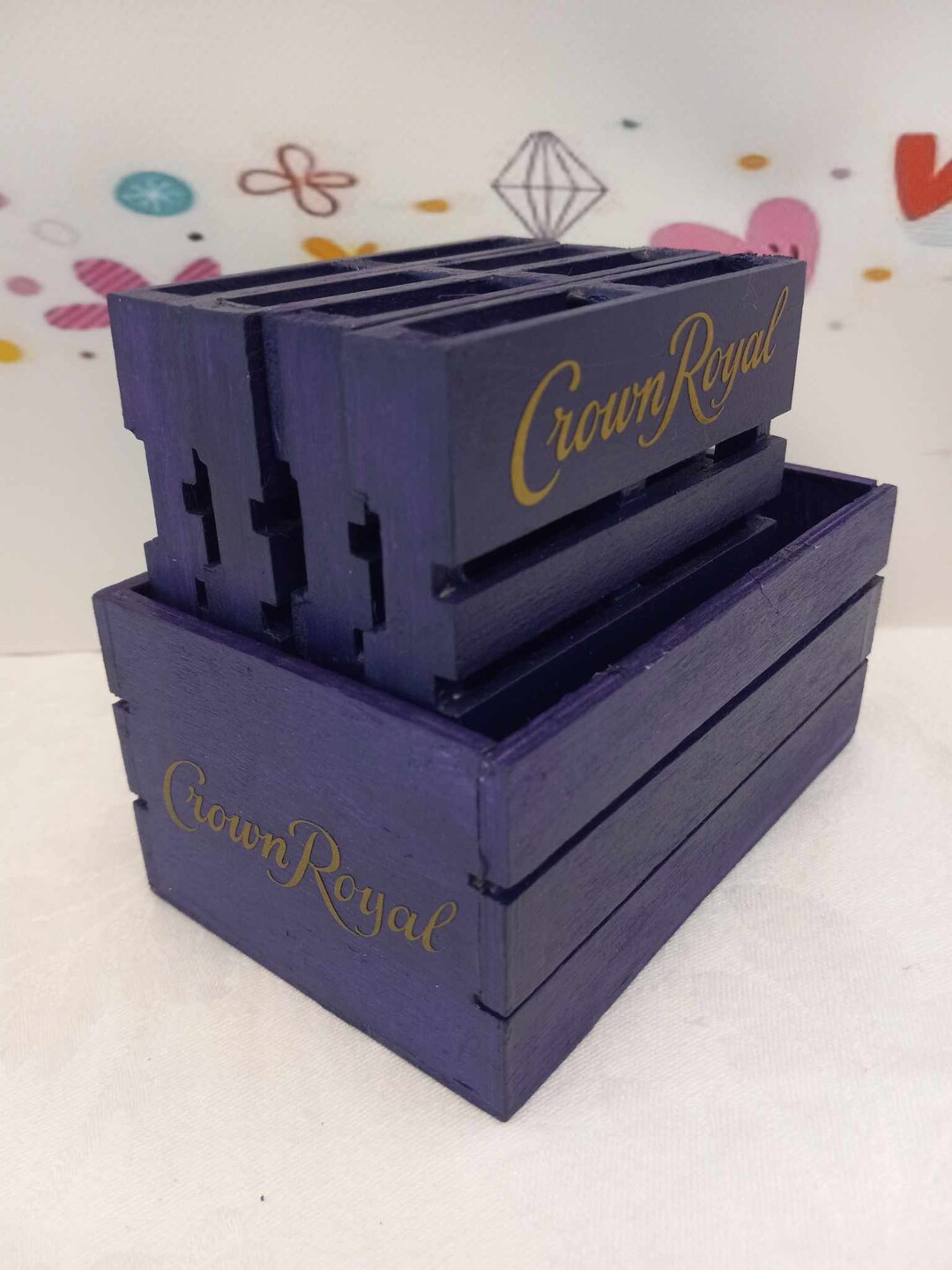 Mini Pallet Crown Royal Coaster 5 Pc Set - Etsy