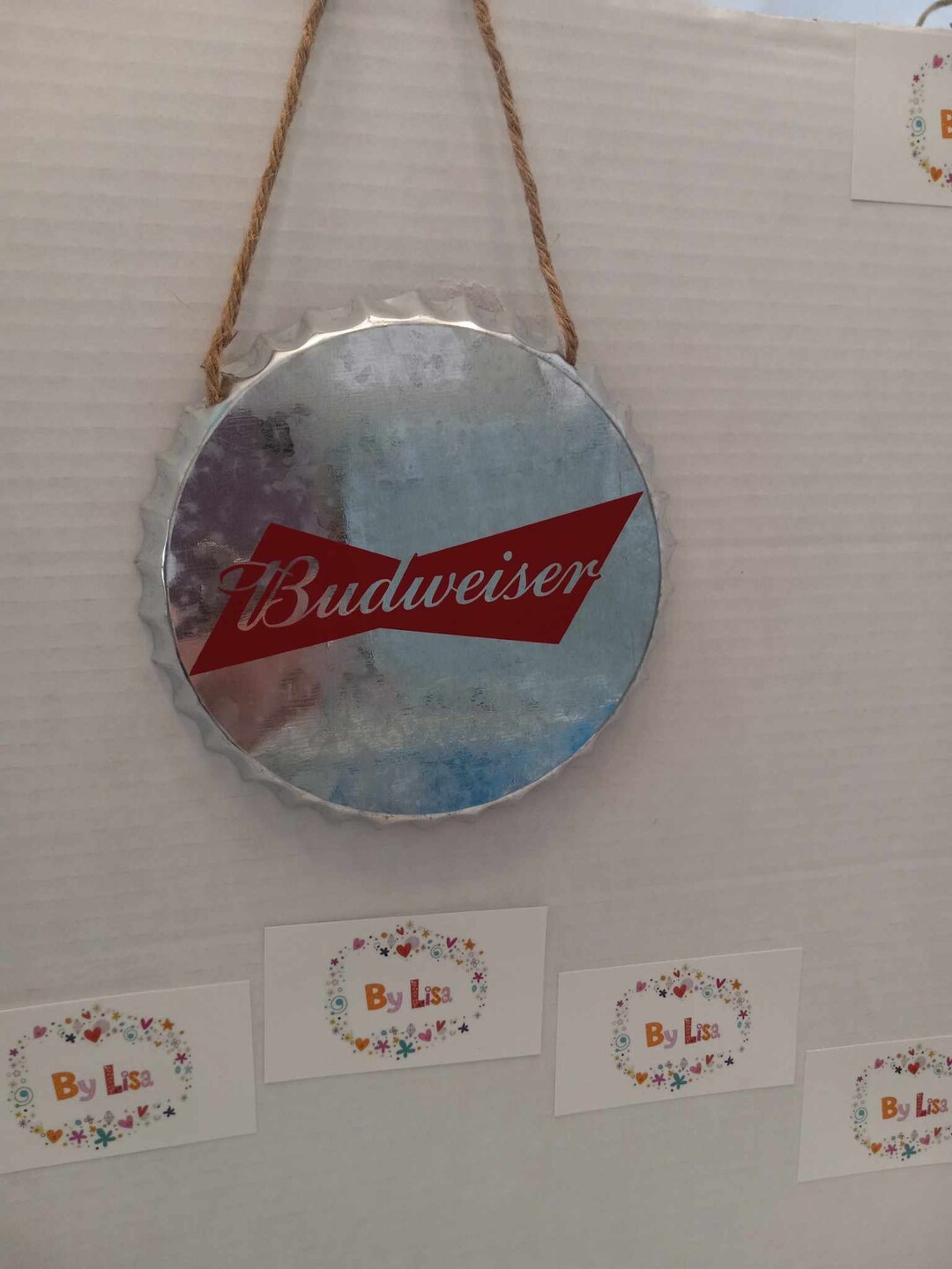 6 Inch Metal Bottle Cap , Wall Hanging , Budweiser - Etsy