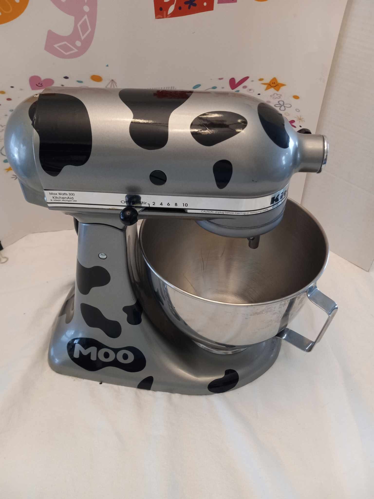 Moo Cow Print Kitchenaid Mixer Decals Kit - Etsy