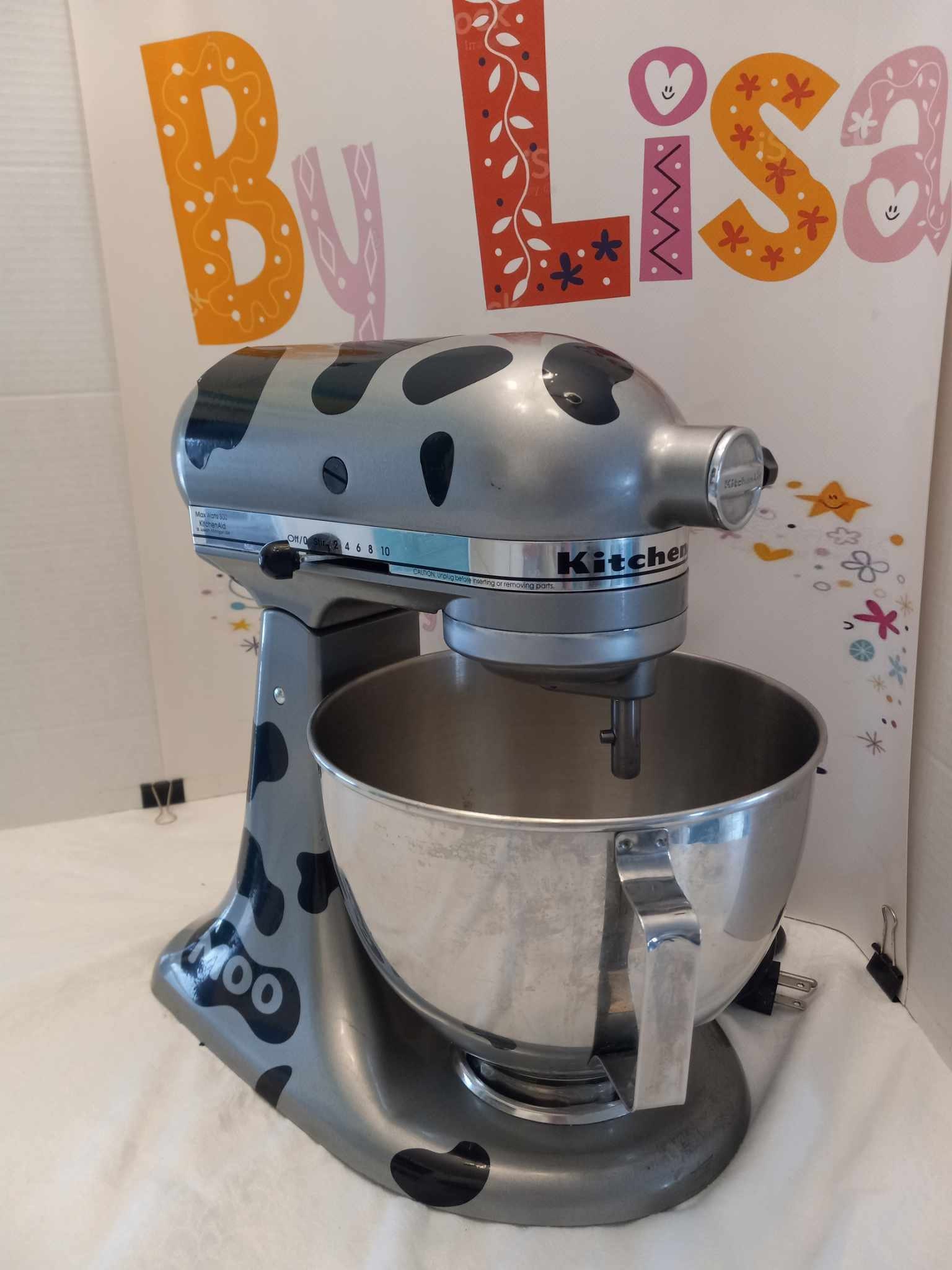 Moo Cow Print Kitchenaid Mixer Decals Kit - Etsy