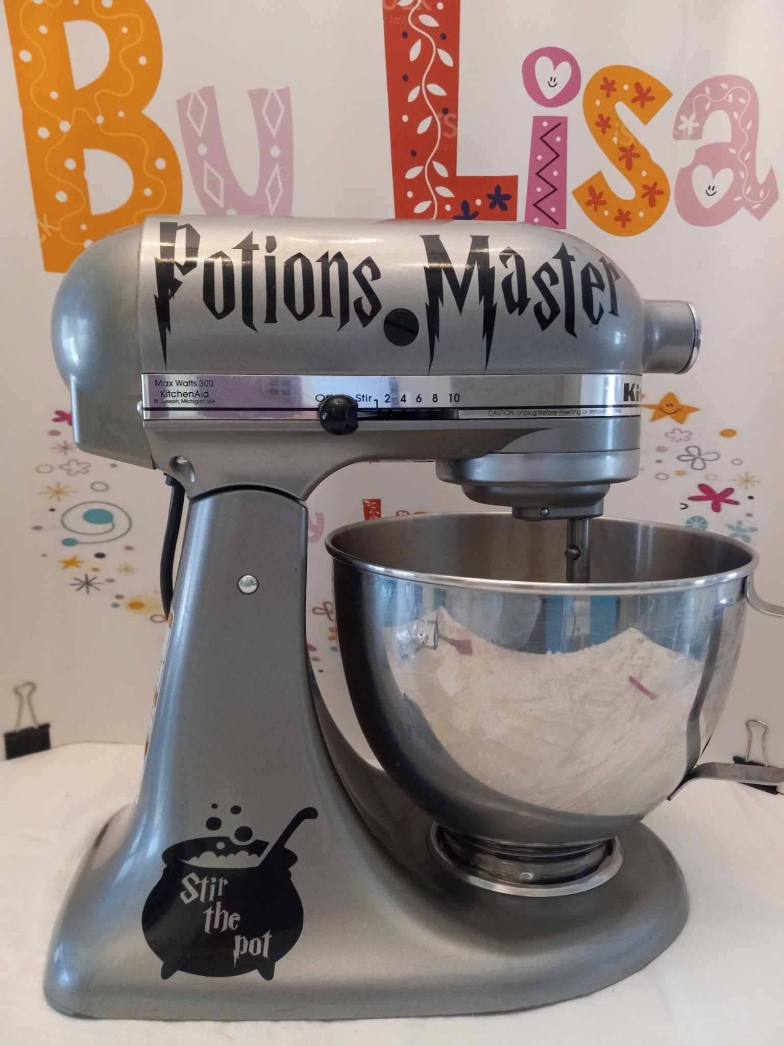 Potion Master Potter Kitchenaid Mixer Decal Wizard Cauldron Stir the ...