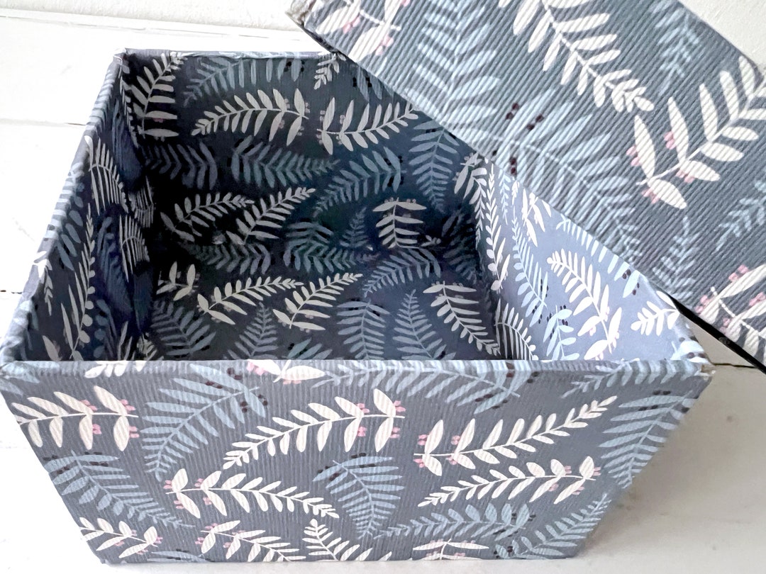 Paper Box With Lid, Paper Box, Desk Storage, Jewelry Storage, Jewelry ...