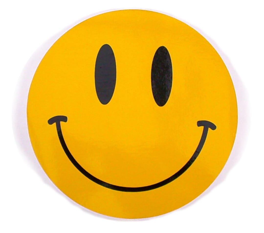 Large Smiley Face Car Decal Sticker 15cm / 6 Inch Diameter - Etsy