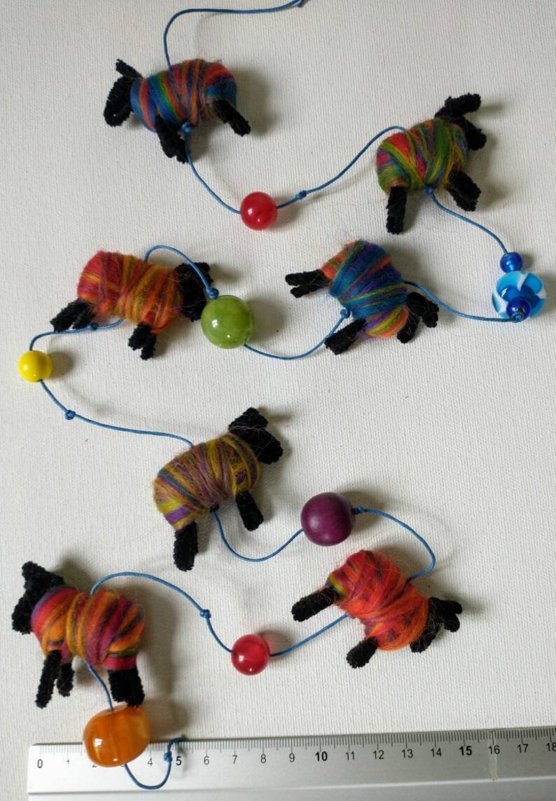 Sheep String Hand Made From British Fleece. A Long Vertically | Etsy