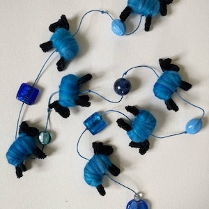 Sheep String Hand Made From British Fleece. A Long Vertically Hanging ...