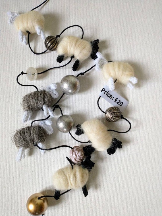 Sheep String Hand Made From British Fleece. A Long Vertically | Etsy