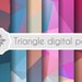 Triangle Digital Paper, Triangle Scrapbook Paper, Digital Backgrounds ...