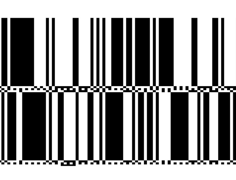 Set of Abstract Barcode Bar Code Templates of Scanner Digital - Etsy