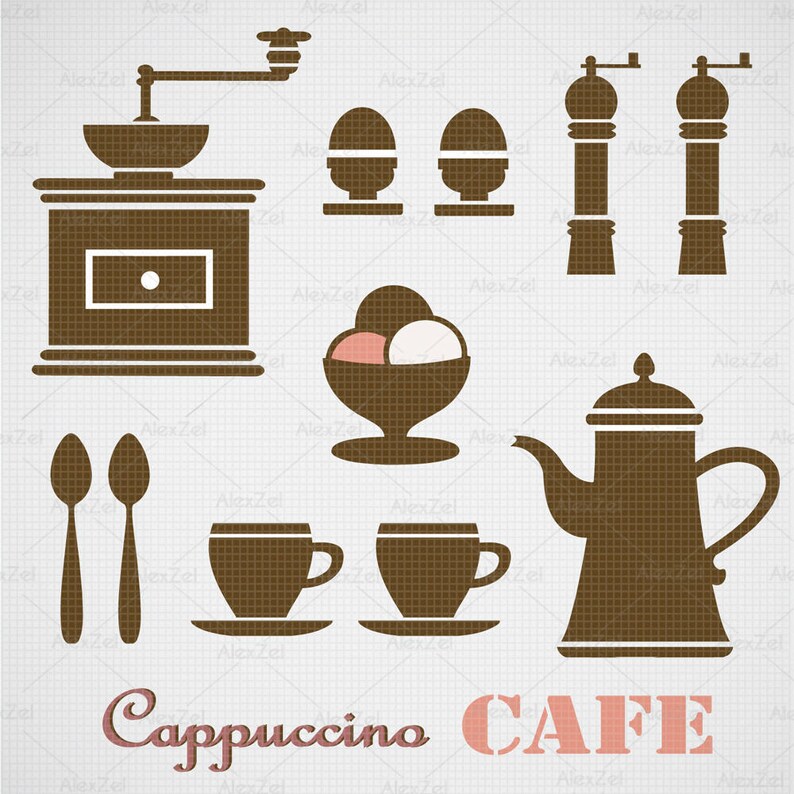 Cafe Menu Svg Menu Restaurant Menu Cafe Clipart Coffee - Etsy