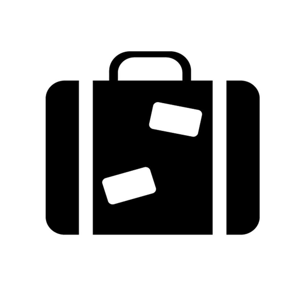 Bag Suitcase Silhouette of a Bag Suitcase Clipart Handbag Clip Art ...