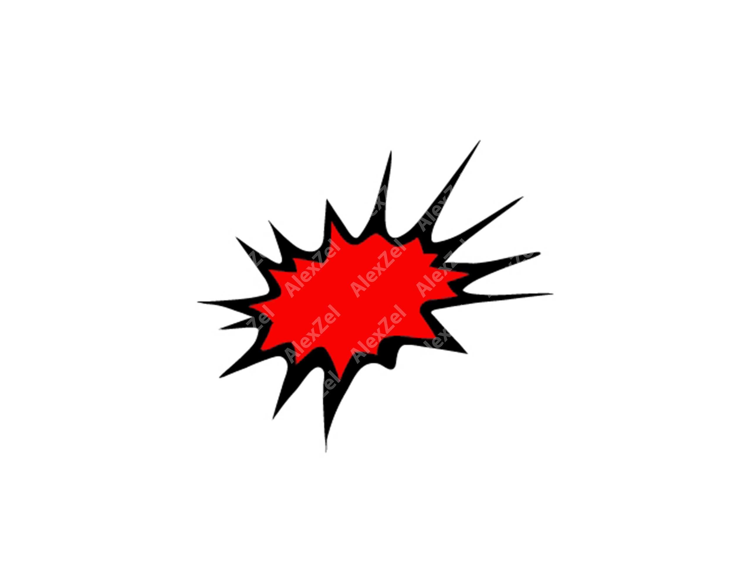 10 PNG Superhero Comic Speech Bubbles Clipart: Pop Art Vector (SVG, PNG ...