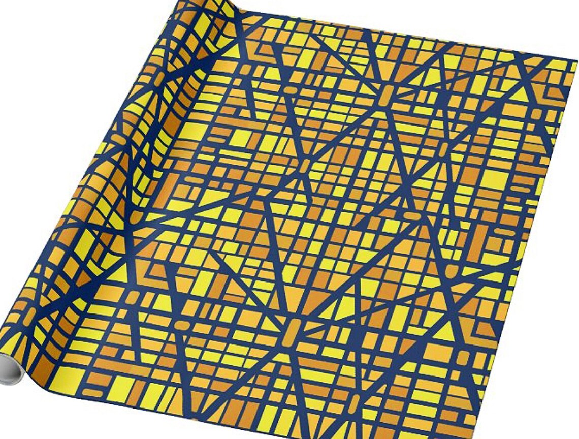 Map Pattern Paper Map Pattern Prints Seamless Pattern | Etsy