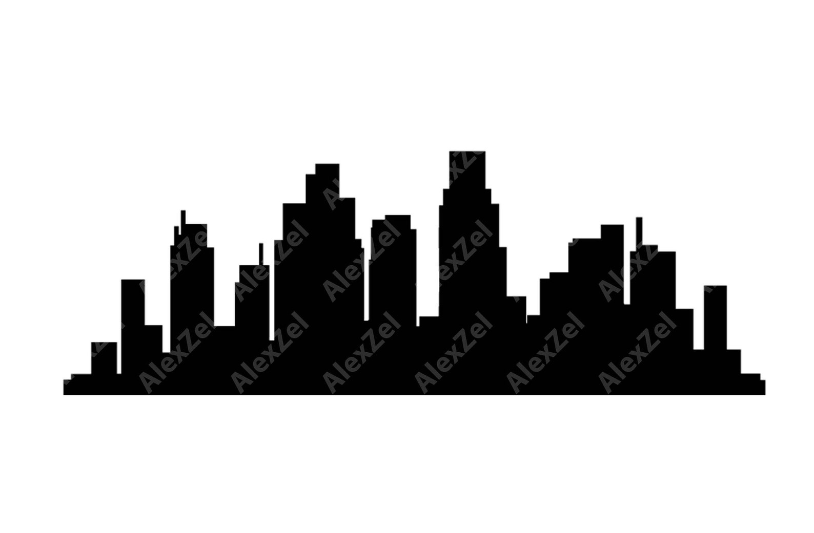 Skyline City Clipart Superhero Buildings Block Clipart and - Etsy