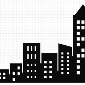 Clipart City Skyline, Superhero Buildings, Block Clipart, Buildings PNG ...
