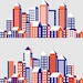 Skyline City Clipart Superhero Buildings Block Clipart and Buildings ...