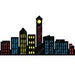 City Skyline Clipart, Superhero Buildings,block Clipart, Building 105 ...