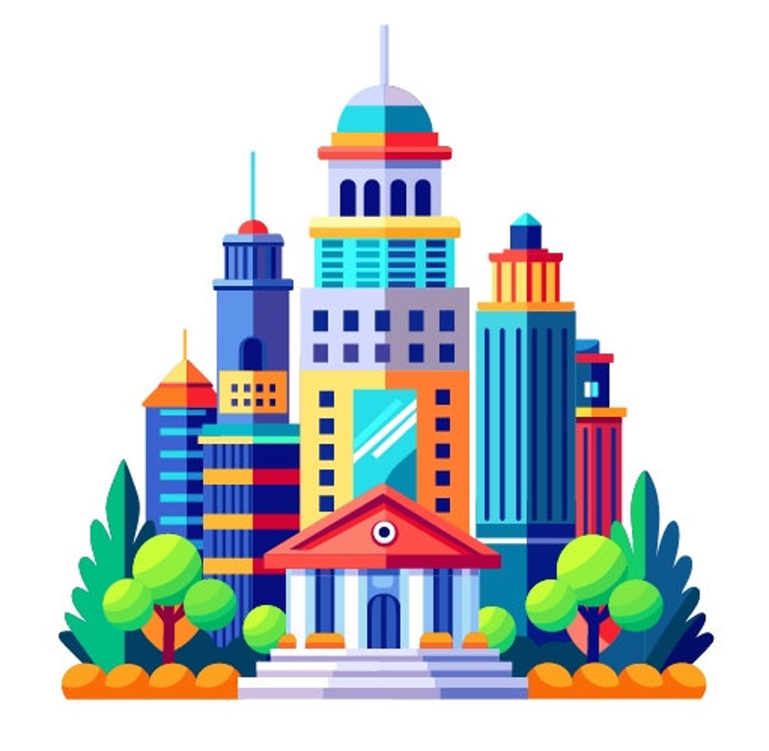 Superhero City Skyline Landscape, Superhero Buildings, Building City ...