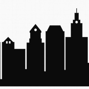 Skyline City Clipart Superhero Buildings Block Clipart and Buildings ...