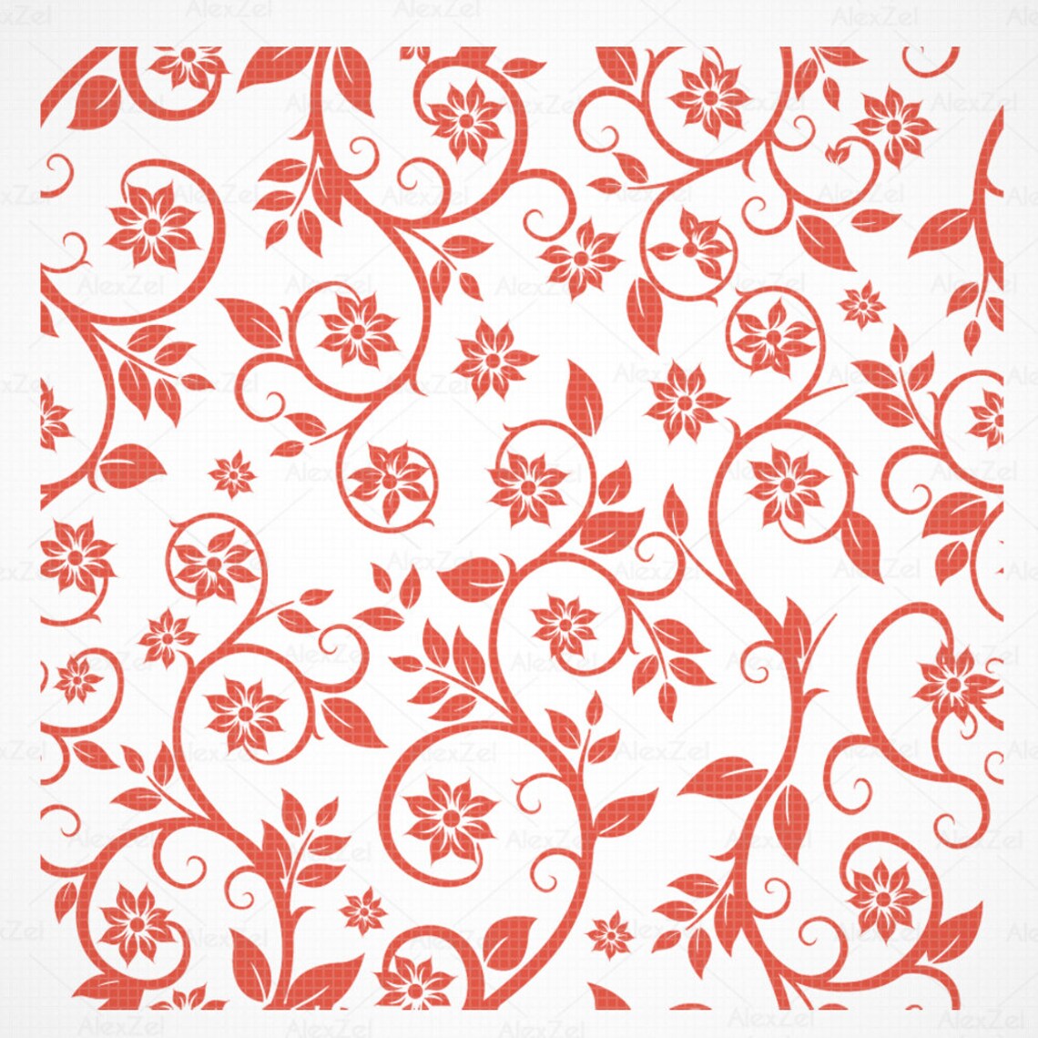 Flower Digital Paper Paper Set Seamless Pattern Scrapbook | Etsy