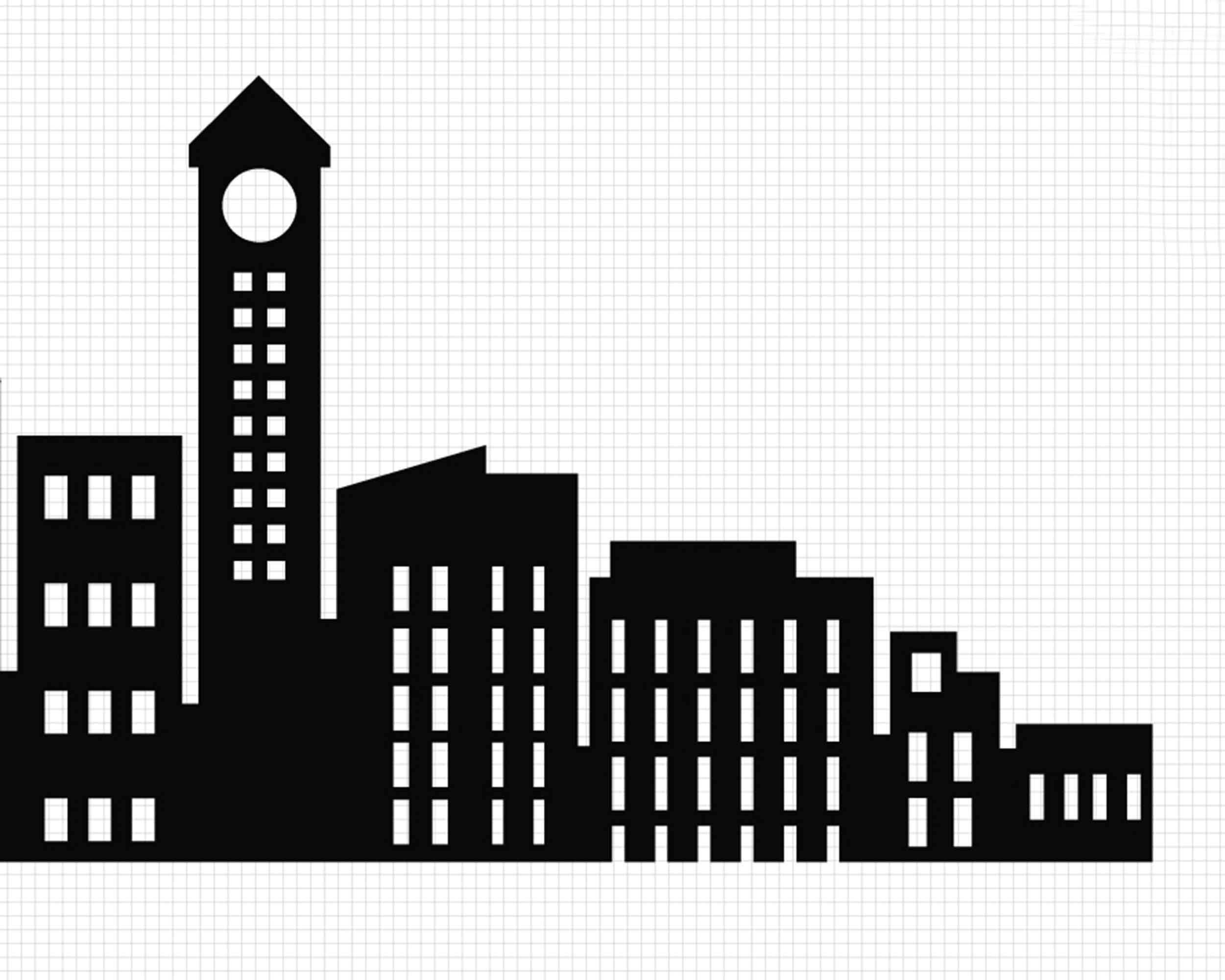 Superhero Buildings Block Clipart and Skyline City Buildings - Etsy UK