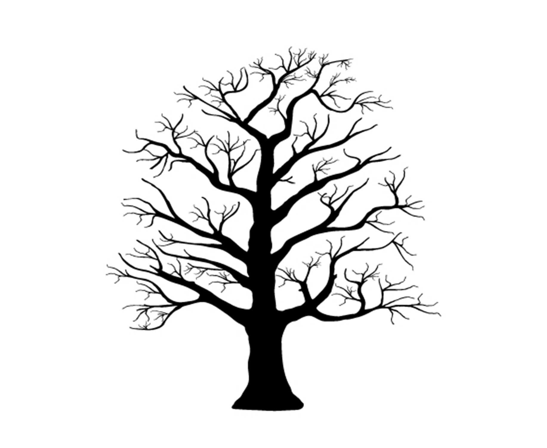 Tree Silhouette of a City Tree Clipart Silhouette Transparent - Etsy