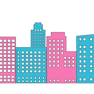 Superhero City Skyline Landscape Superhero Buildings Building City ...