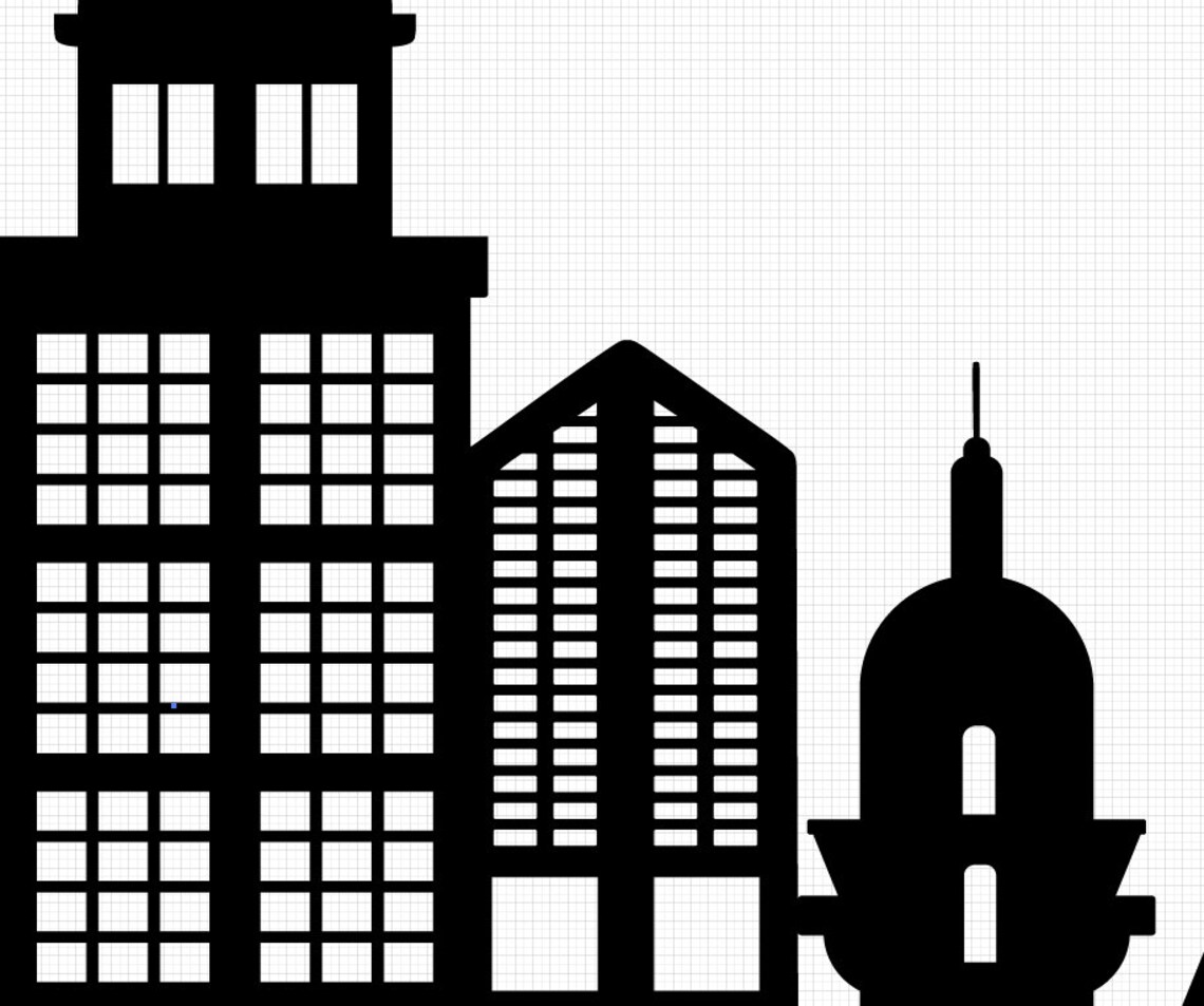 Skyline City Clipart Superhero Buildings Block Clipart and Buildings ...