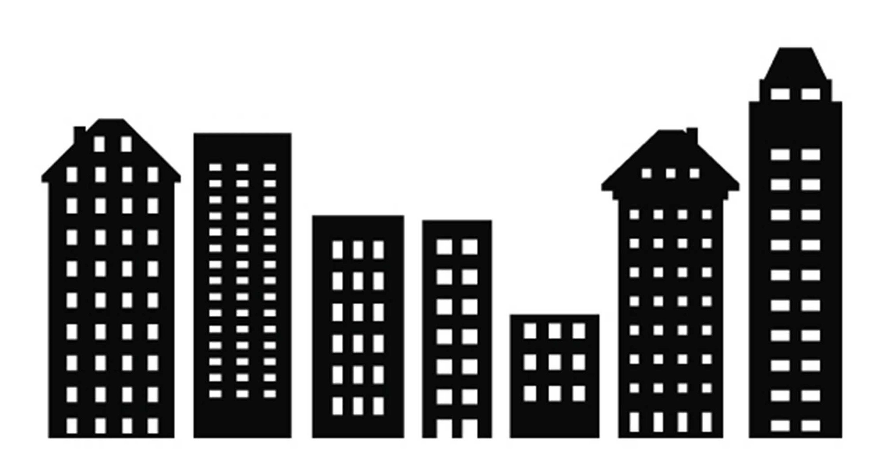 Skyline City Clipart Superhero Buildings Block Clipart and - Etsy Australia