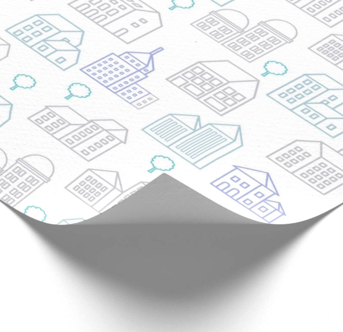 Urban Clip Art Urban Digital Paper Repeating Pattern City - Etsy