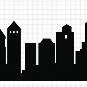 Clipart City Skyline, Superhero Buildings, Block Clipart, Buildings PNG ...