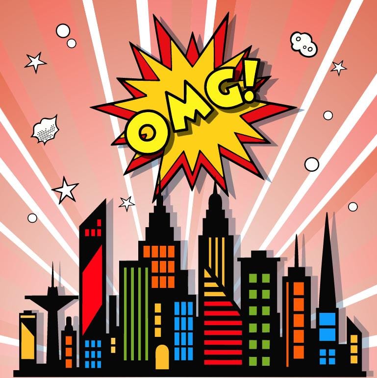Superhero Cityscape Silhouette: PNG SVG Vector (digital Download) - Etsy