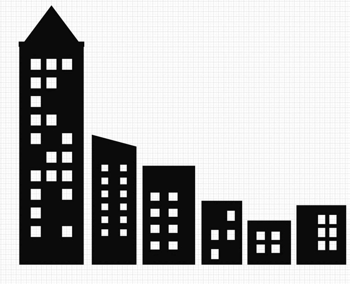 Skyline City Clipart Superhero Buildings Block Clipart and Buildings ...