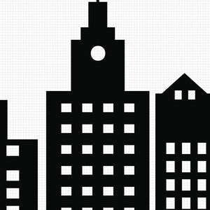 Skyline City Clipart Superhero Buildings Block Clipart and Buildings ...