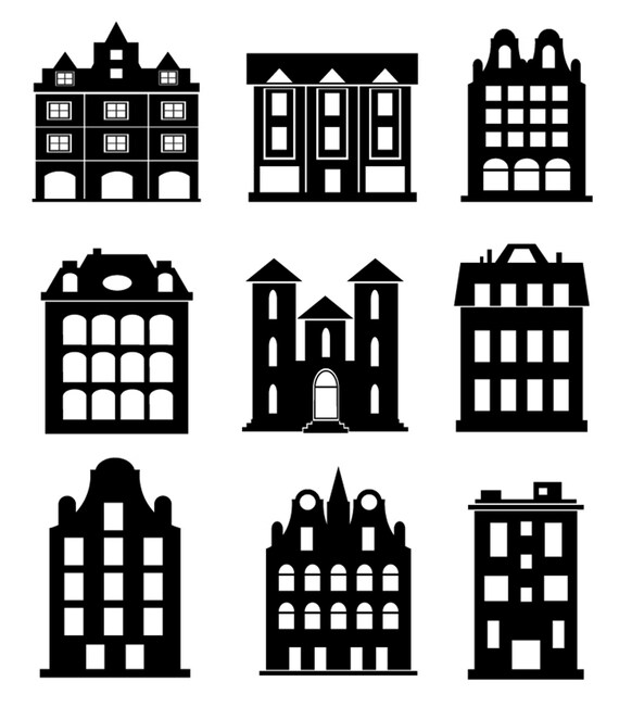 Building Silhouette Vector Free Download
