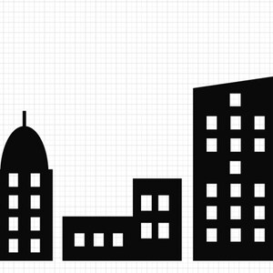 Skyline City Clipart Superhero Buildings Block Clipart and Buildings ...