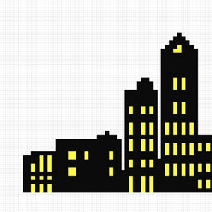Skyline City Clipart Superhero Buildings Block Clipart and Buildings ...