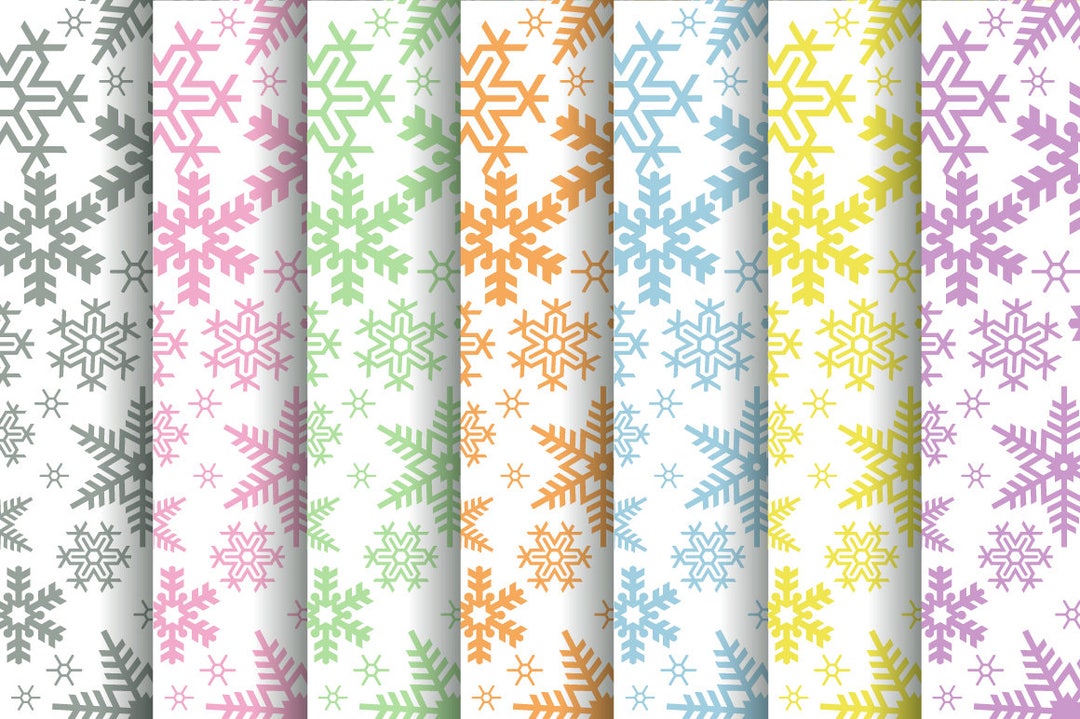 Christmas Snowflake, Repeatable Pattern, Paper Set, Seamless Pattern ...