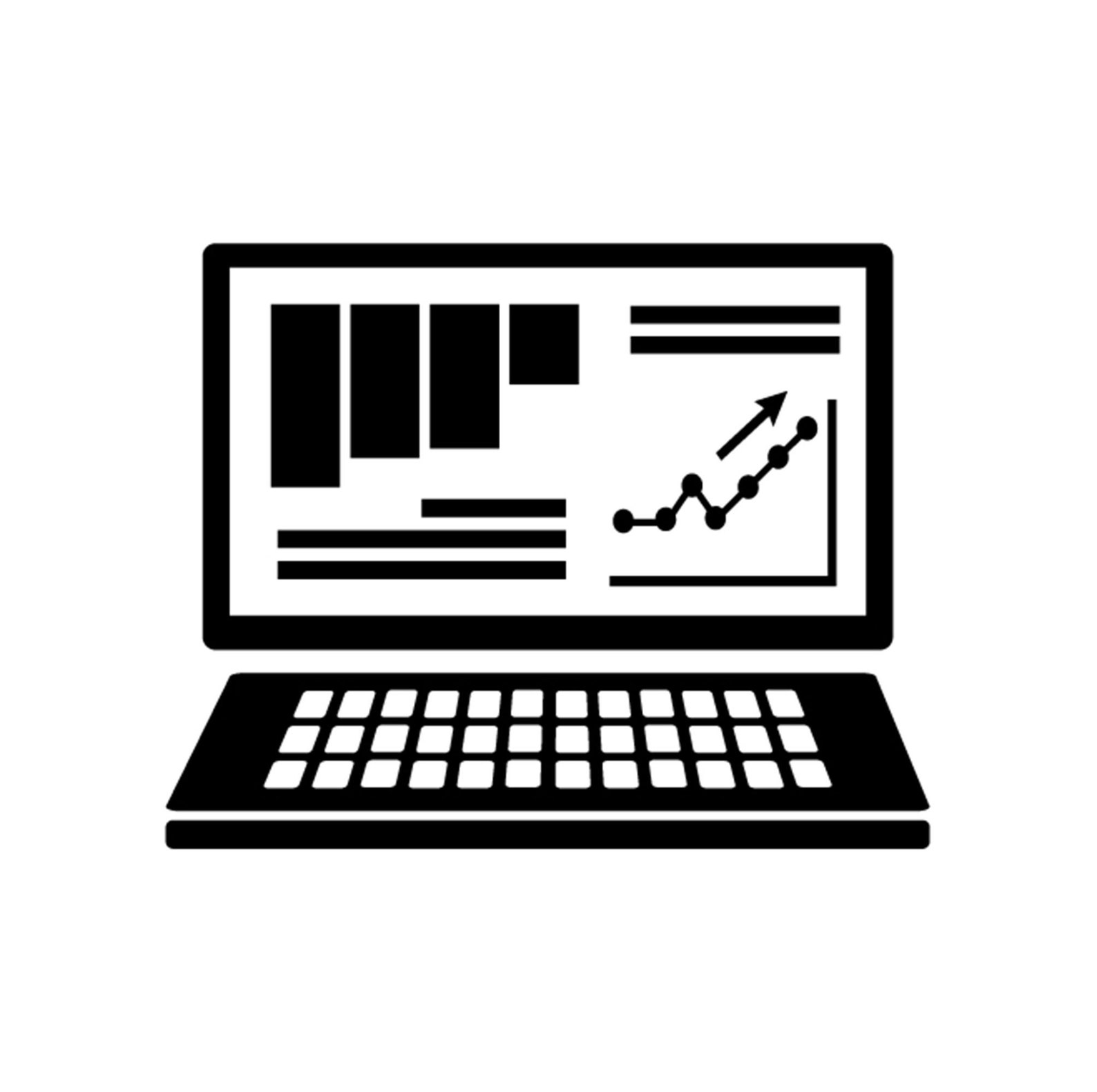 Computer Silhouette Transparent Background of a Computer - Etsy