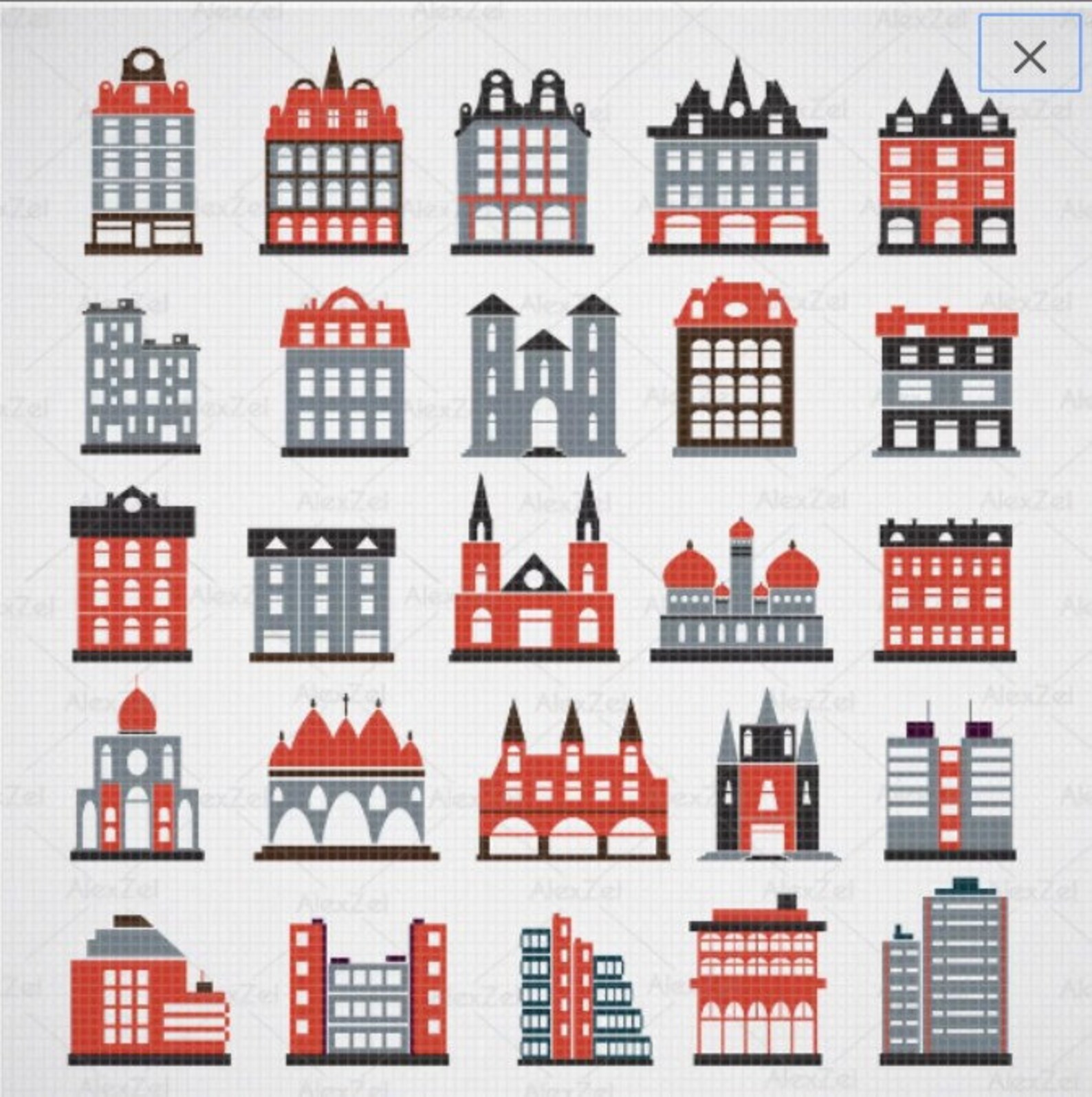 Building Clipart House Clipart Buildings Clipart Houses - Etsy