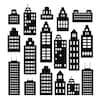 City Skyline Clipart, Superhero Buildings, and Building City Silhouette ...