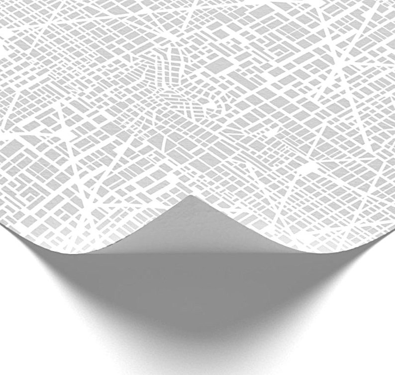 Map Pattern for Urban Digital Paper From a Repeating Pattern - Etsy