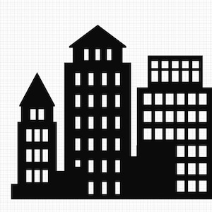 Clipart of a City Skyline, Superhero Buildings, Block Clipart, and ...