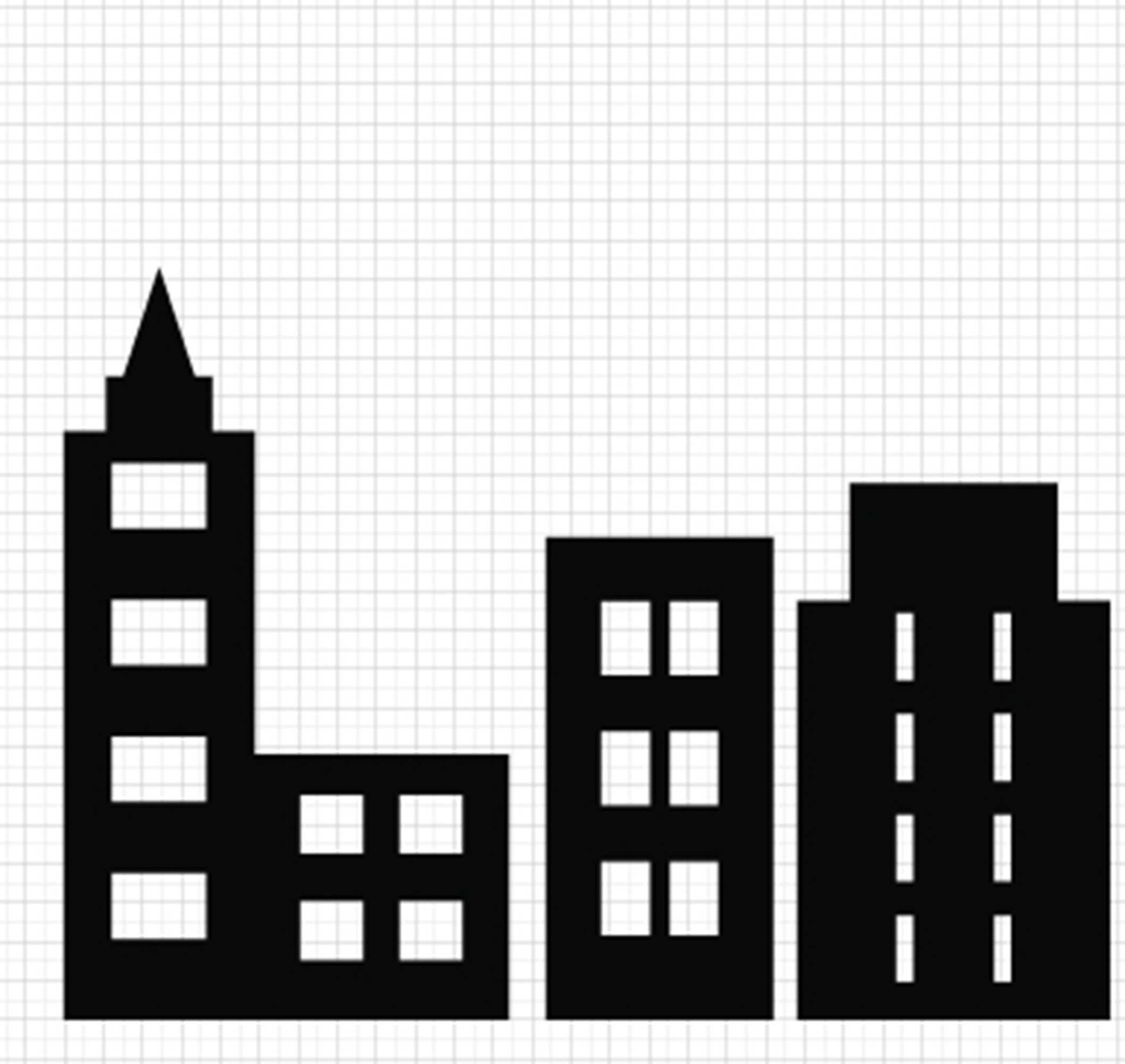 Superhero Buildings Block Clipart and Landscape Set Silhouette - Etsy ...