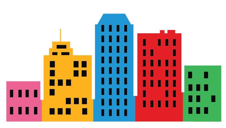 Superhero Cityscape Wall Art: Skyline Buildings PNG, SVG (digital ...