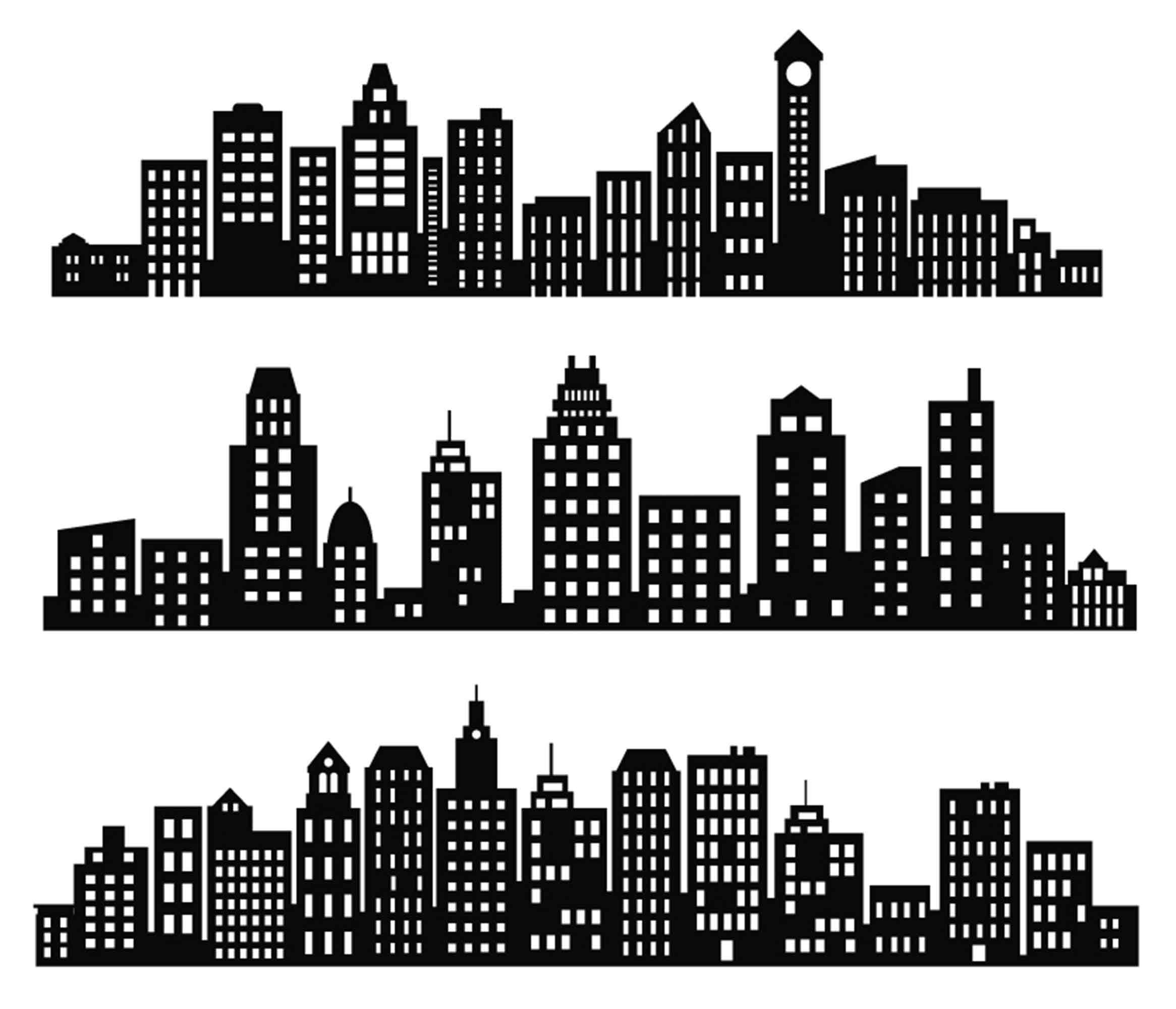 Superhero Buildings Block Clipart and Skyline City Buildings - Etsy UK